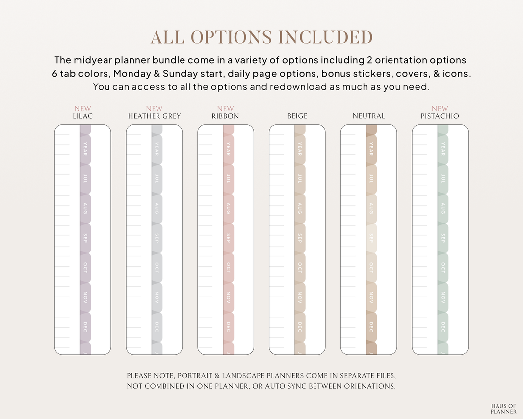 Haus of Planner | Minimal Digital Stationery