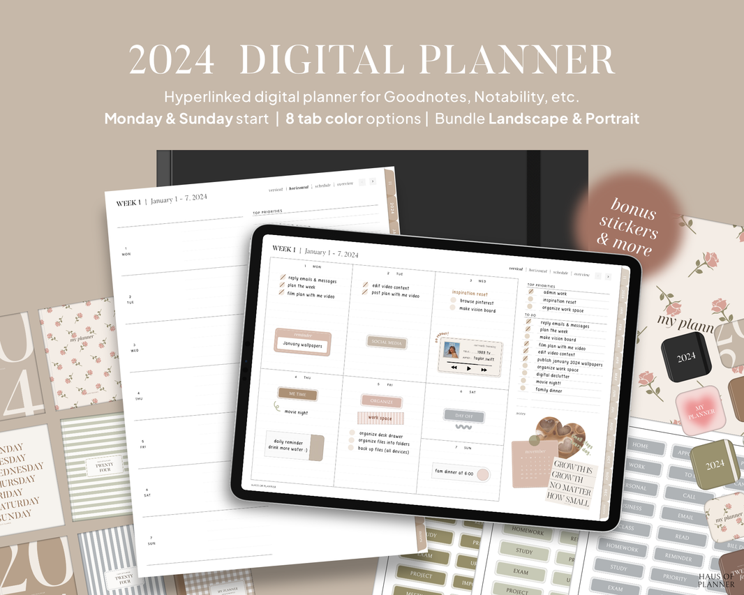 Haus of Planner | Minimal Digital Stationery