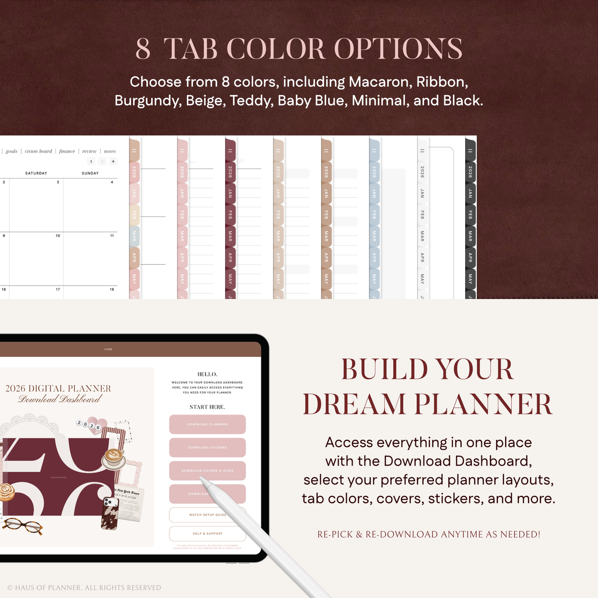 2026 Digital Planner | Landscape – Haus of Planner