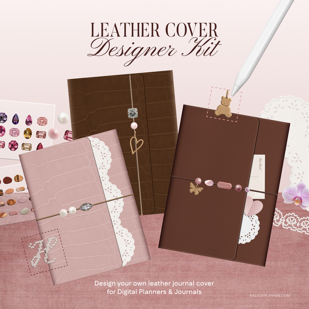 Digital Leather Cover Designer Kit – Haus of Planner