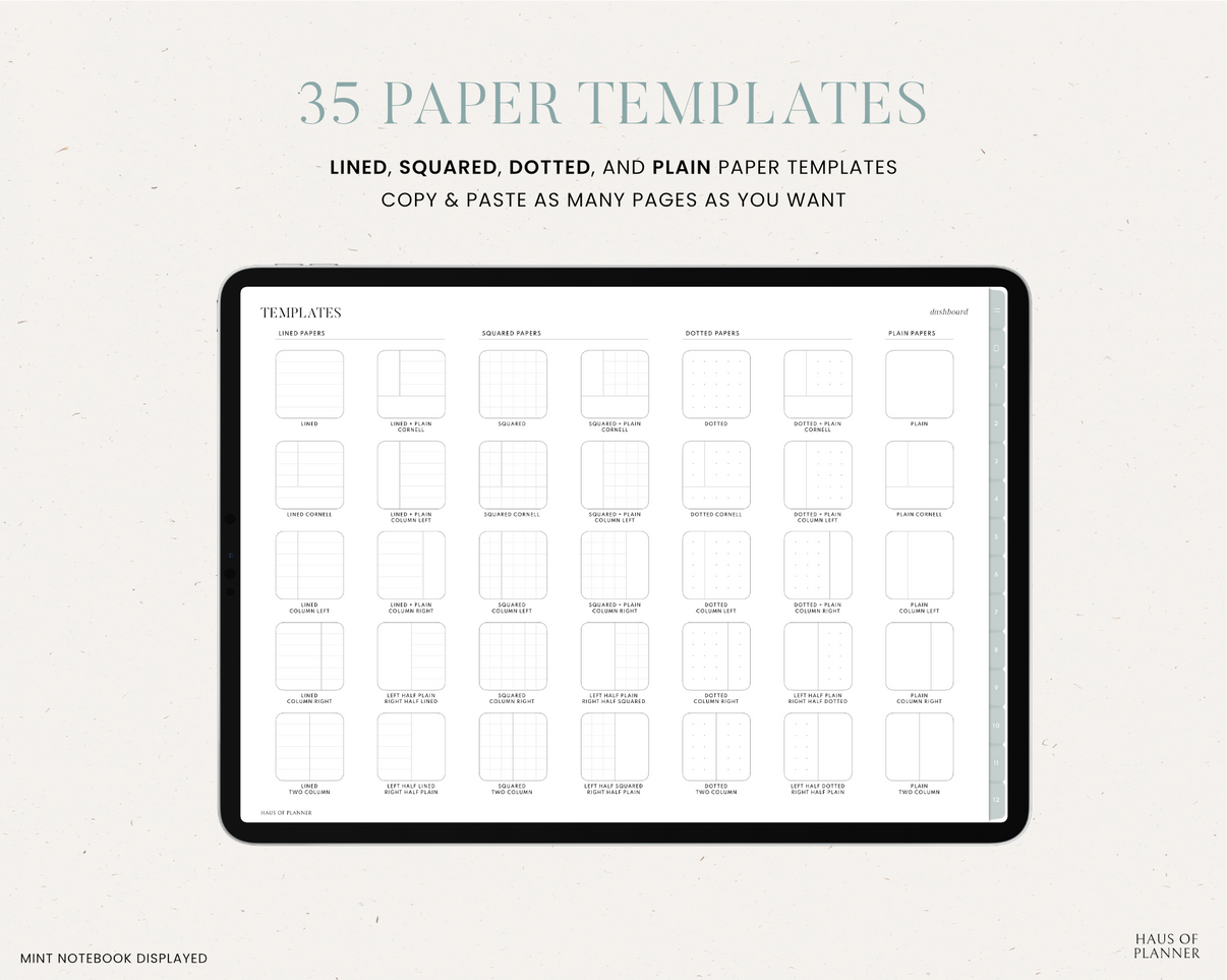 12 Subject Digital Notebooks | Landscape | 5 Pastel Colors – Haus of ...